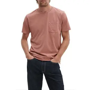 Rag & Bone Classic Fit Garment Dye Pocket T-shirt - Copper
