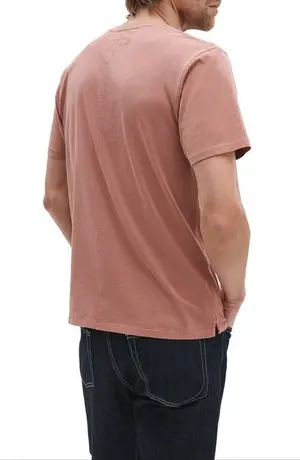 Rag & Bone Classic Fit Garment Dye Pocket T-shirt - Copper