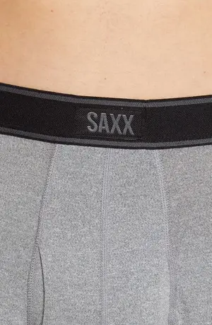 SAXX Assorted 3-pack Daytripper Comfort Stretch Boxer Briefs - Black/grey/navy
