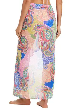 BLEU BY ROD BEATTIE Paisley Long Pareo Cover-up
