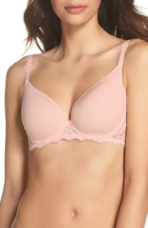 Simone Perele Caresse Underwire Plunge Bra Blush