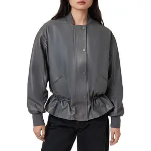 ALLSAINTS Sofi Leather Bomber Jacket