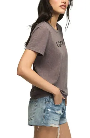 Lucky Brand Lucky Horseshoe Appliqué T-shirt