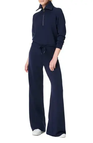 Spanx Airessentials Half Zip Sweatshirt - Timeless Navy