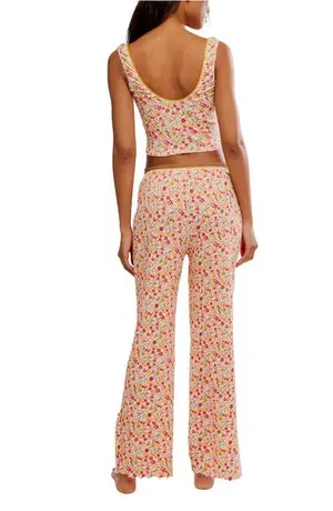 Free People Fresh In Love Pointelle Pajamas - Butter Combo