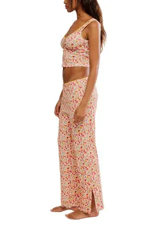 Free People Fresh In Love Pointelle Pajamas - Butter Combo
