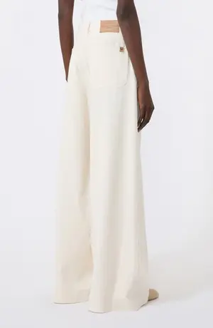 Max Mara Canneti Wide Leg Cotton Pants