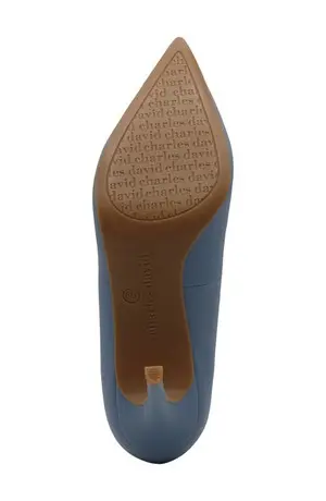 CHARLES DAVID Geno Pointed Toe Pump - Blue