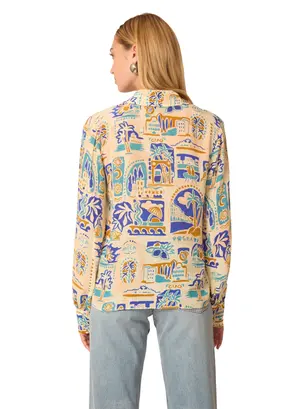 GILNER FARRAR Lara Blouse - Seychelles