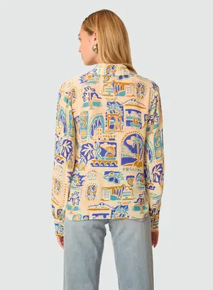 GILNER FARRAR Lara Blouse - Seychelles