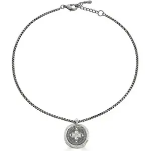 LONI PAUL JEWELRY Medallion Necklace - Silver