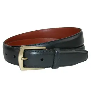 CROOKHORNDAVIS CrookhornDavis Smooth Calfskin Leather Dress Belt