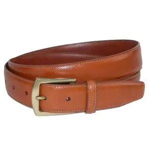 CROOKHORNDAVIS CrookhornDavis Smooth Calfskin Leather Dress Belt