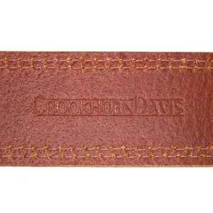 CROOKHORNDAVIS Douglas Soho Casual Pull Up Leather Jean Belt - Tan