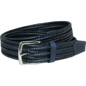 CROOKHORNDAVIS CrookhornDavis Daytona Braided Leather Stretch Belt