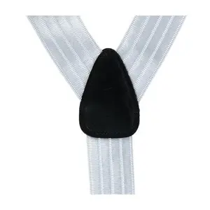 CROOKHORNDAVIS Grand Central Satin Stripe Formal Elastic Suspenders