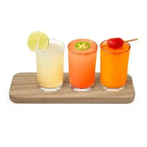 Final Touch 4 Piece Margarita And Frozen Drink Flight Tasting Set