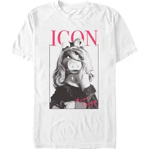 THE MUPPETS Miss Piggy Icon Short Sleeve Graphic T-shirt - White