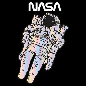 NASA Space Astronaut Logo Graphic T-shirt