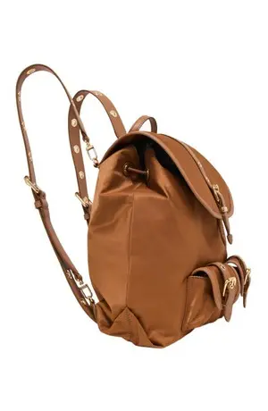 Maje Leather And Nylon Backpack