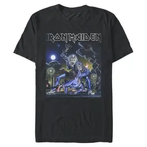IRON MAIDEN No Prayer On The Road Graphic T-shirt - Black