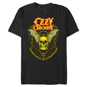 OZZY OSBOURNE Skull & Shield Logo Graphic T-shirt - Black