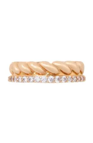 Maje Twisted Rhinestone Ring