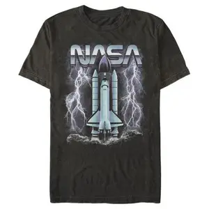 NASA Lightning Launch Graphic T-shirt - Black