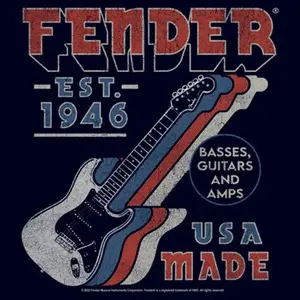 FENDER Est. 1946 Usa Made Short Sleeve Graphic T-shirt
