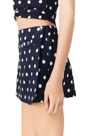 Maje Linen Blend Skort