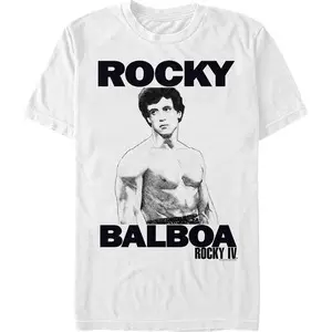 ROCKY IV Rocky 4 Balboa Sketch Short Sleeve Graphic T-shirt
