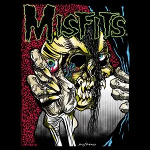 MISFITS Colorful Eye Skull Poster Graphic T-shirt