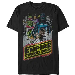 STAR WARS Movie Poster Graphic T-shirt - Black