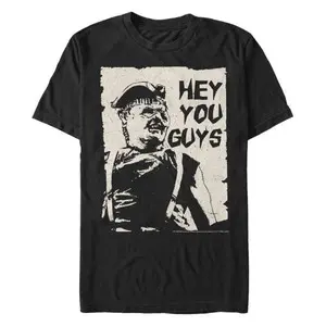THE GOONIES Sloth Hey You Guys Graphic T-shirt - Black