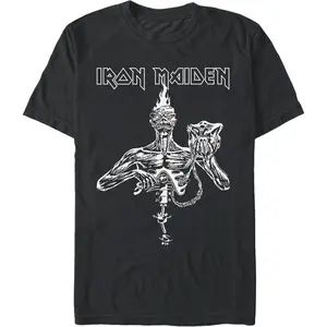 IRON MAIDEN Seventh Son Of A Seventh Son And White Graphic T-shirt - Black