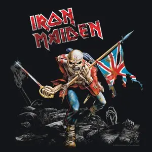 IRON MAIDEN Distressed The Trooper Graphic T-shirt