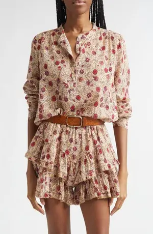 Isabel Marant Étoile Maria Print Cotton Button-up Shirt