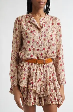 Isabel Marant Étoile Maria Print Cotton Button-up Shirt