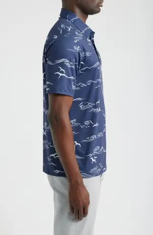 KAHALA Huakai Brrr° Performance Polo - Navy