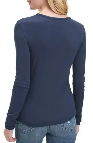 Splendid Classic Long Sleeve Crewneck T-shirt