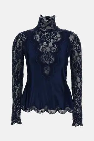 Rabanne Long-sleeved Lace Top - Multicolor