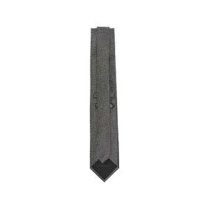 TOM FORD Geometric Pattern Neck Tie - Black