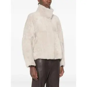 Brunello Cucinelli Shearling Jacket - Gray