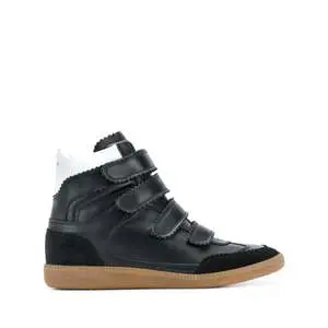 Isabel Marant Étoile Leather Bilsy High-top Sneakers - Black