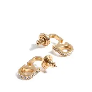 Valentino Garavani Tone Swarovski® Crystal Embellished Vlogo Signature Stud Earrings