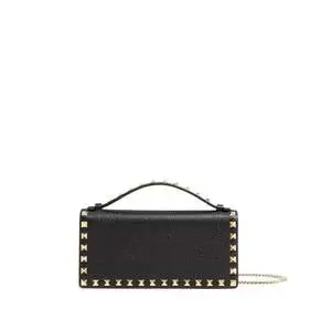 Valentino Garavani Leather Studded Tote Bag - Black
