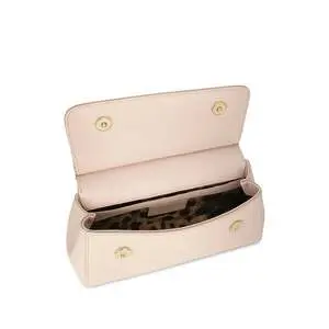 Dolce & Gabbana Calf Leather Tote Bag With Logo Tag