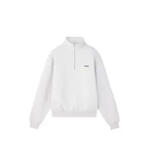 Jacquemus Grey Cotton Quarter-zip Sweatshirt - Gray