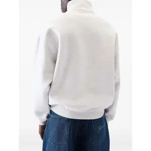Jacquemus Grey Cotton Quarter-zip Sweatshirt - Multicolor