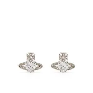 VIVIENNE WESTWOOD Plated Crystal Orb Stud Earrings